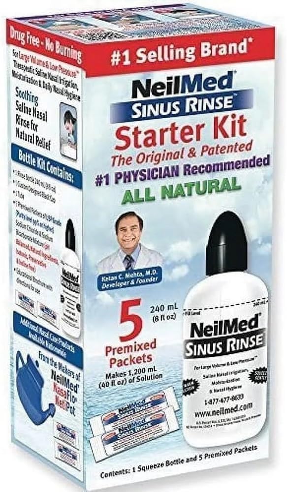 Amazon.com: Neil Med SinuFlo Ready Rinse, 8 fl oz : Health & Household