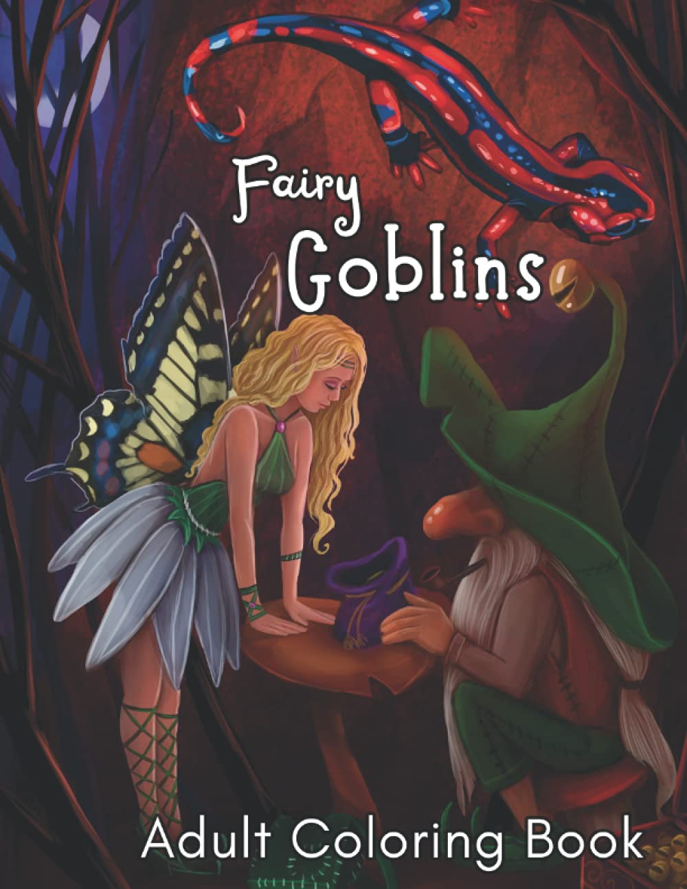 Fairy Goblins Adult Coloring Book 30 Beautifully Illustrated ...