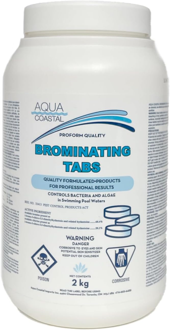 Aqua Coastal Pool and Spa Bromine Tablets - Powerful Sanitizer