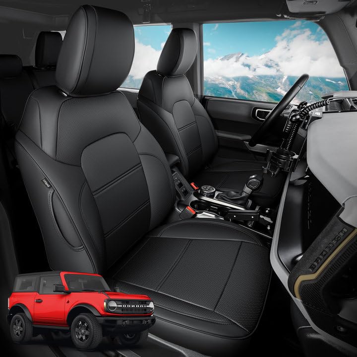 Amazon.com: BAMACAR® Custom for Ford Bronco Seat Covers 2021-2024 ...