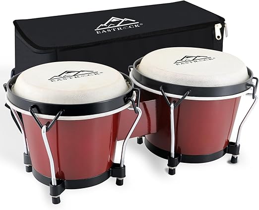 Amazon.com: EASTROCK Bongo Drum 6” and 7” Bongos Set for Adults Kids ...