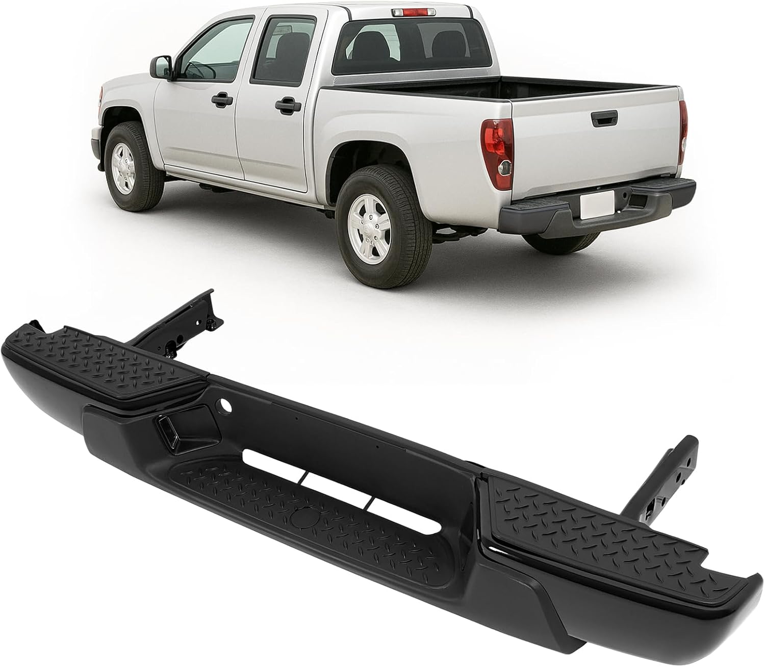 Amazon.com: KUAFU Rear Bumper Assembly w/Bracket Compatible with 2008 ...