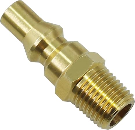 Amazon.com : MENSI Propane Gas Quick Connect Adapter 1/4" NPT Full Flow ...