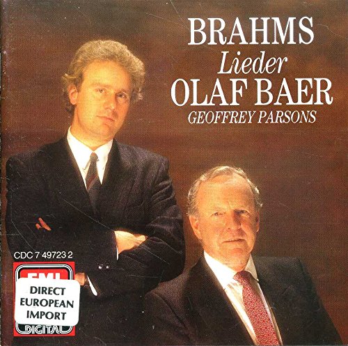 Brahms, Olaf Bar, Geoffrey Parsons - Lieder - Amazon.com Music