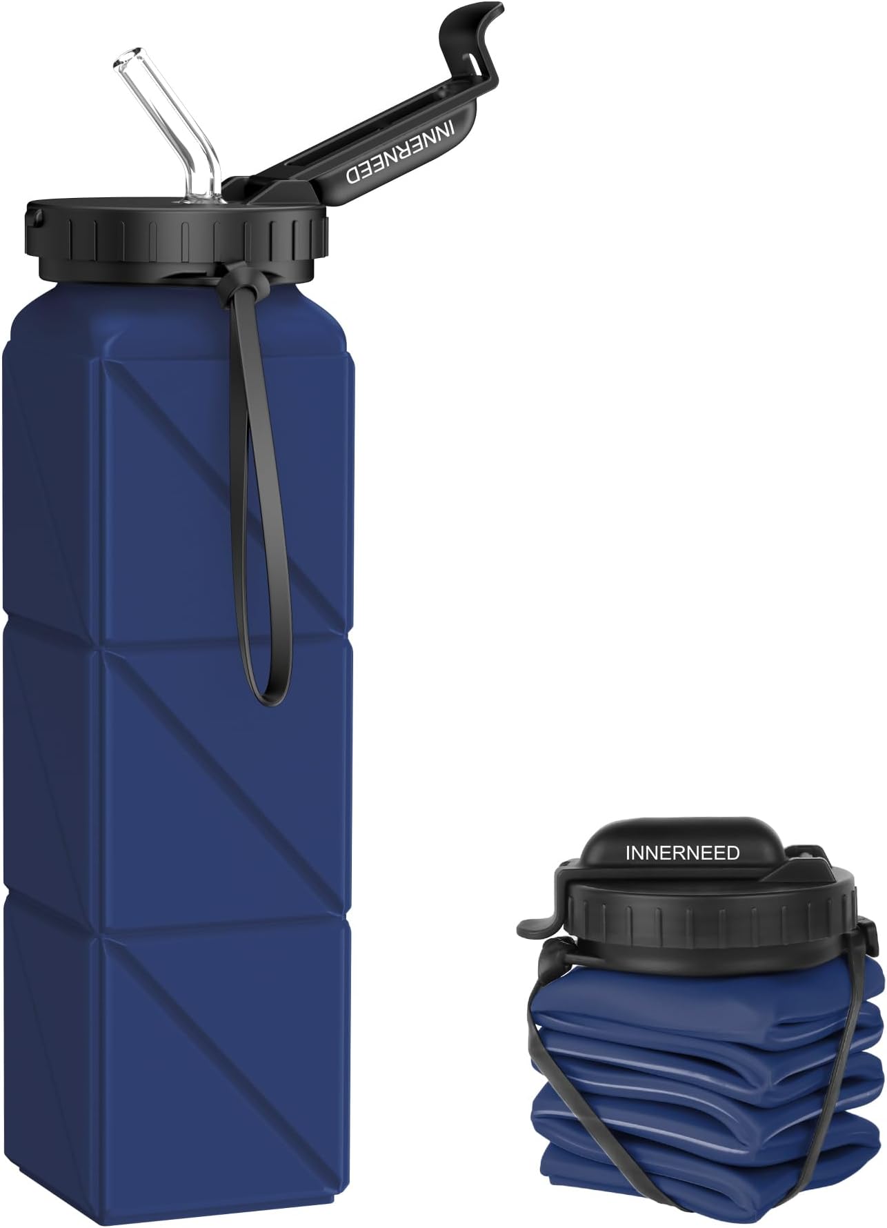 Amazon.com: Popdigito Collapsible Silicone Travel Folding Water Bottle ...
