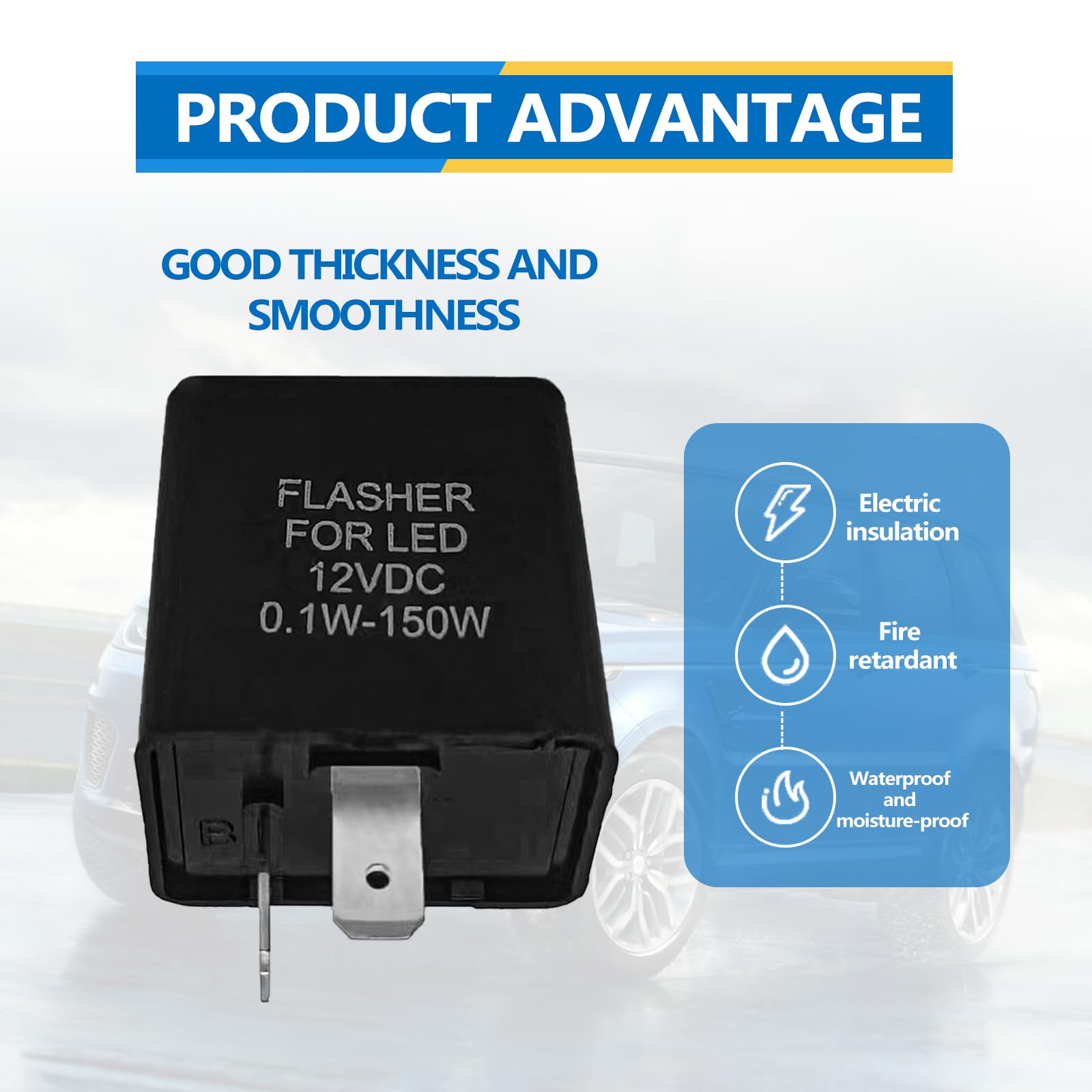 Snapklik.com : 2 Pin 12V Electronic Flasher Relay For LED Turn Signals ...