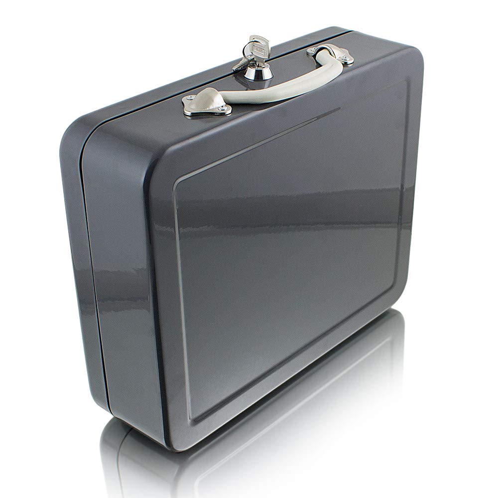 Cash Box, Cash Storage, Secure Closure Slim Profile Easy Access