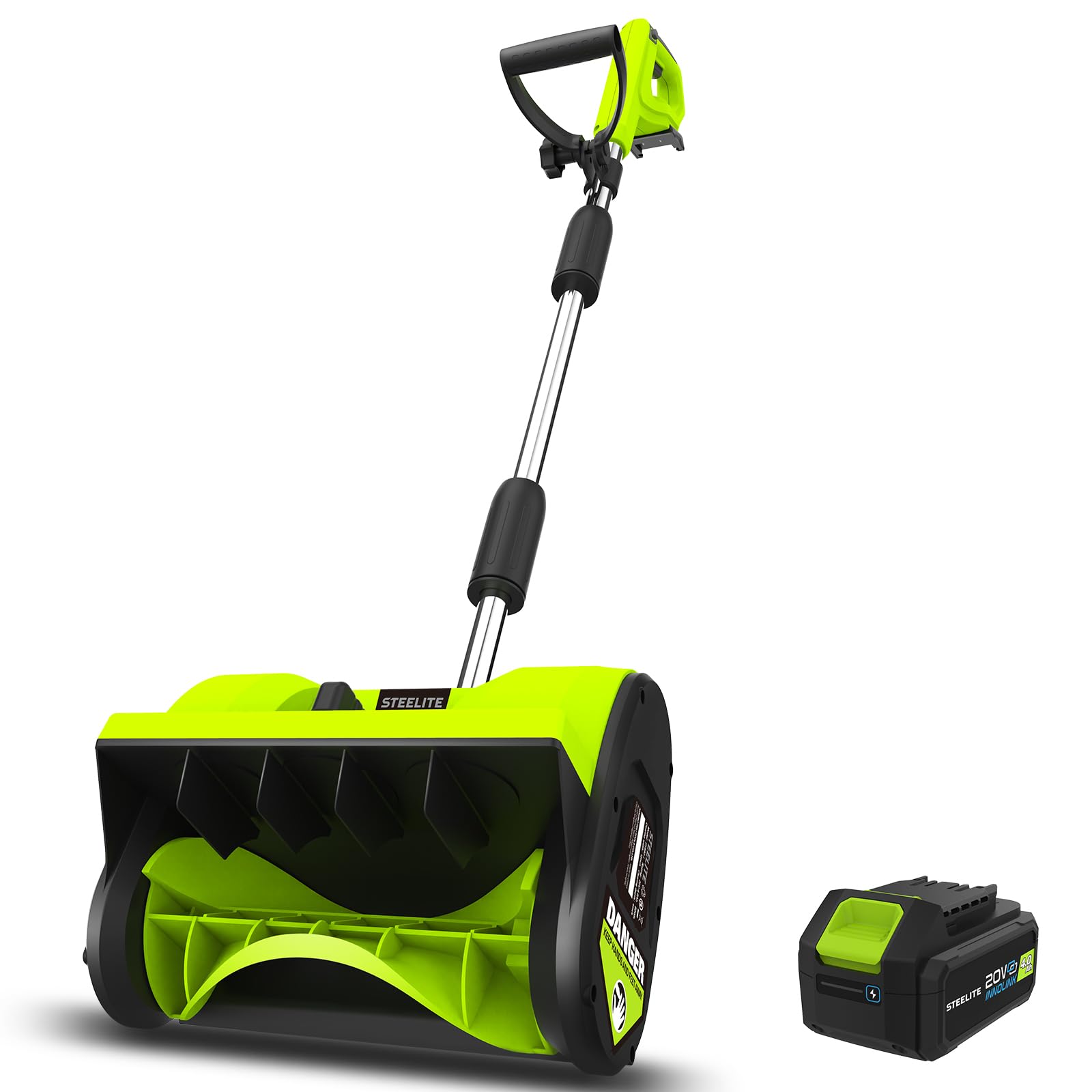 Buy STEELITE 21V Cordless Snow Shovel, 12-Inch Battery Powered Snow ...