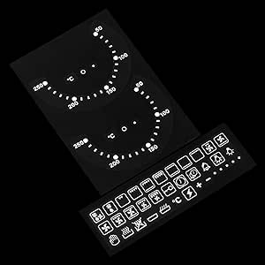 HALLMERS 50-250 Degree Celcius Dash Gradient Temp Dial + 36 Symbols ...