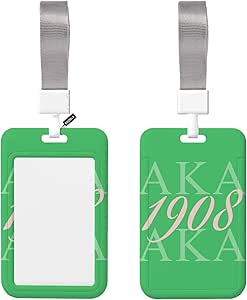 Amazon.com : EKOBLA Vertical ID Card Badge Holder Aka 1908 Simple ...