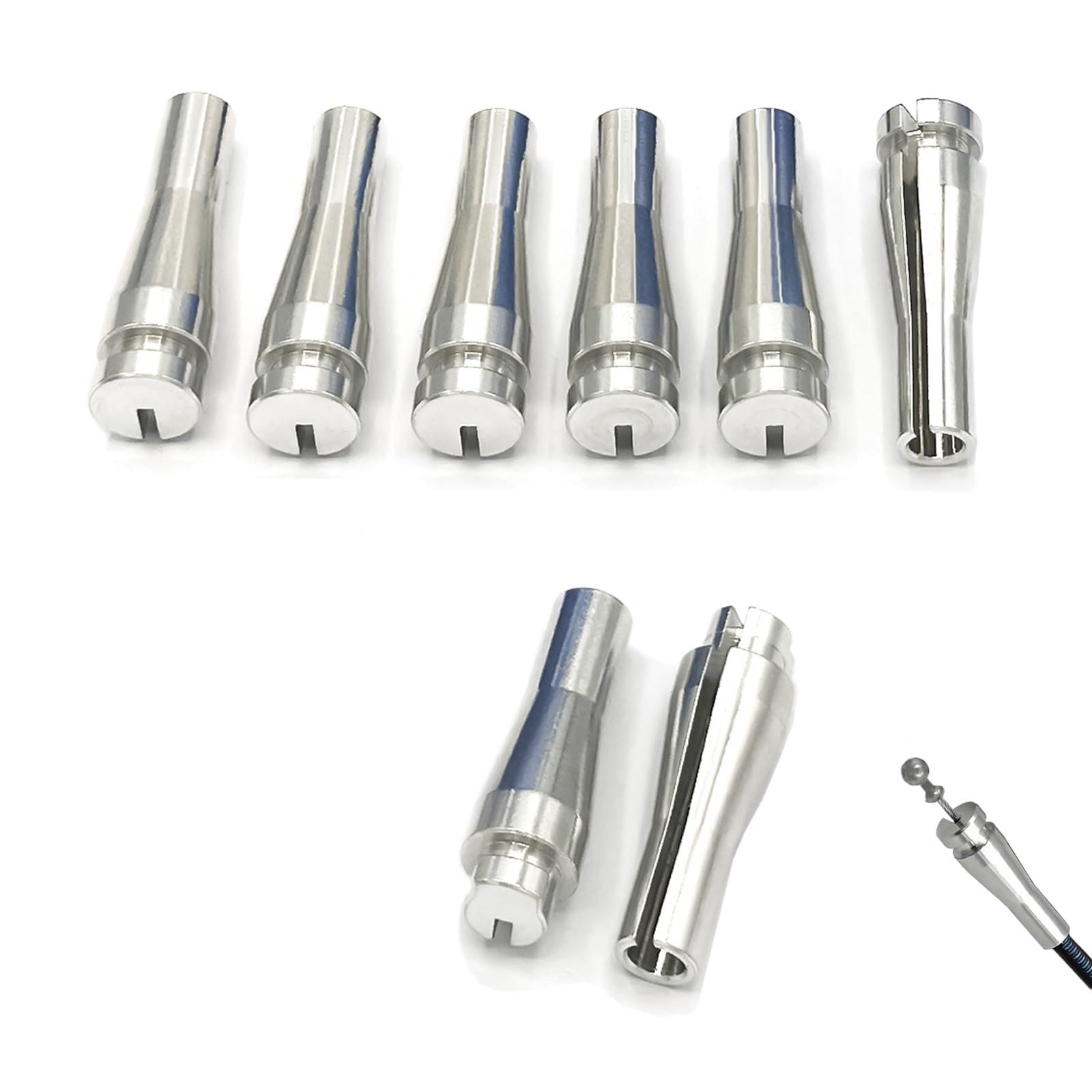 Snapklik.com : Kadrick 8 Ends Door Latch Cable Repair Kit, Compatible