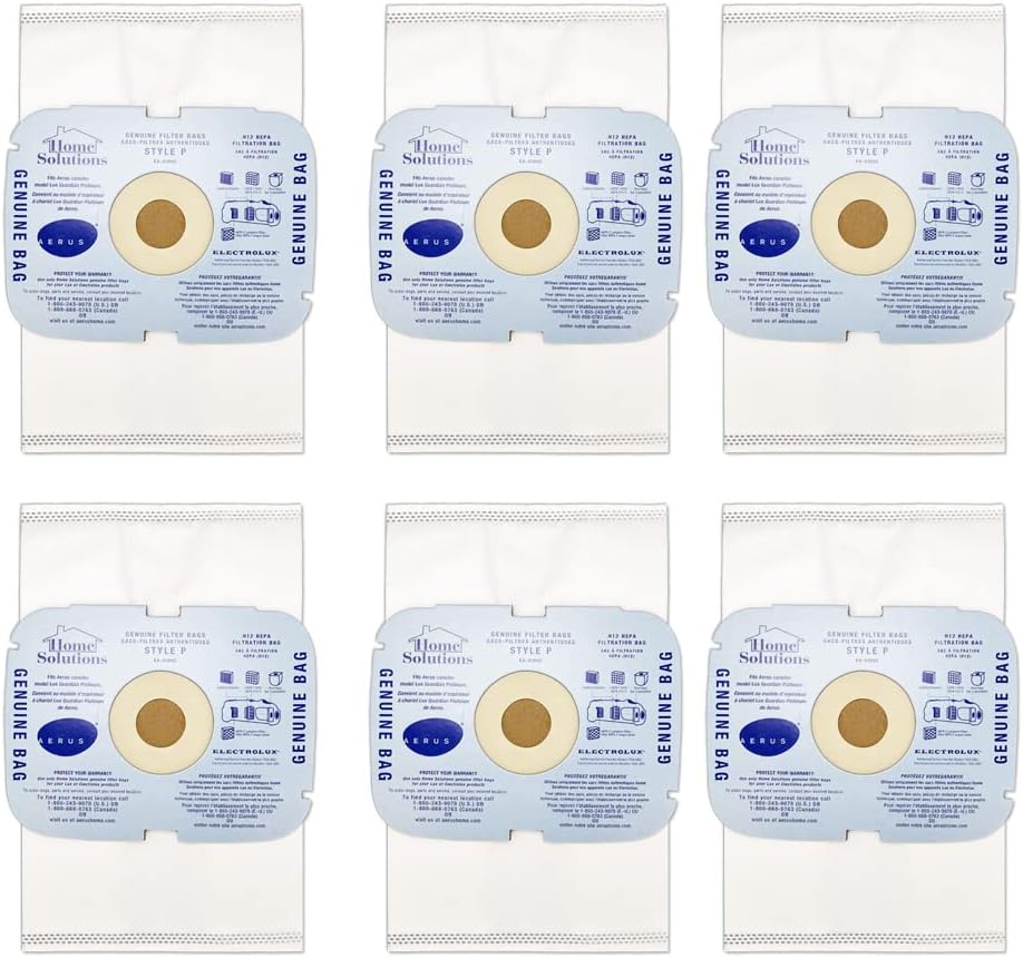 Amazon.com: 6 Pack Spare Parts Style-P Dust Bags Compatible with Lux ...