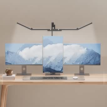 Tall Overhead Led Desk Light with 41" Long Dimmable Light Bar,Ultra ...