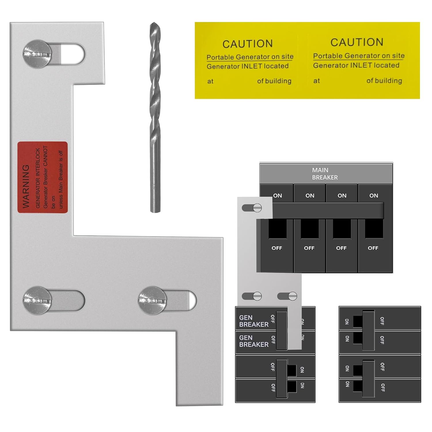 Generator Interlock Kit,for ITE,Murray,Gould,and Thomas and Betts,150 ...