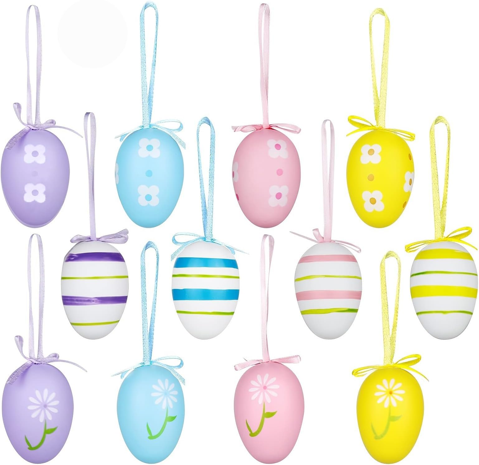 Amazon.com: Takefuns 5PCS Easter Egg Ornaments,Easter Eggs Garland ...
