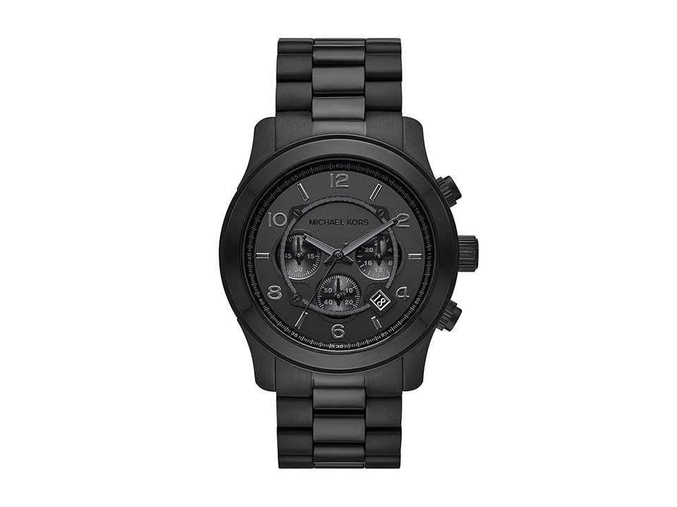 Michael Kors Mk9073 - Runway Chronograph Watch (Black Stainless Steel ...