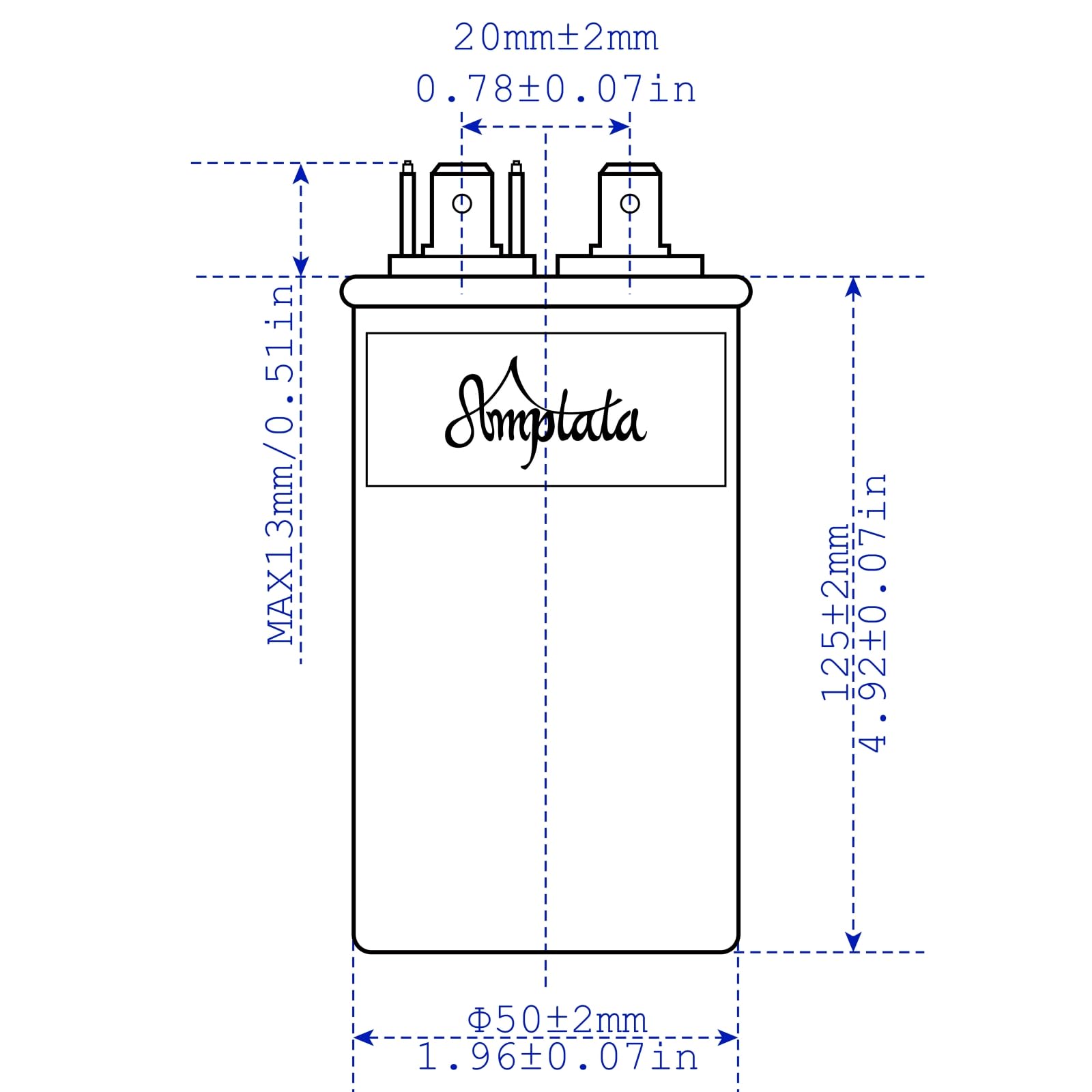 Snapklik.com : AC Capacitor, 55uf CBB65 Capacitor For AC/HVAC/Air ...