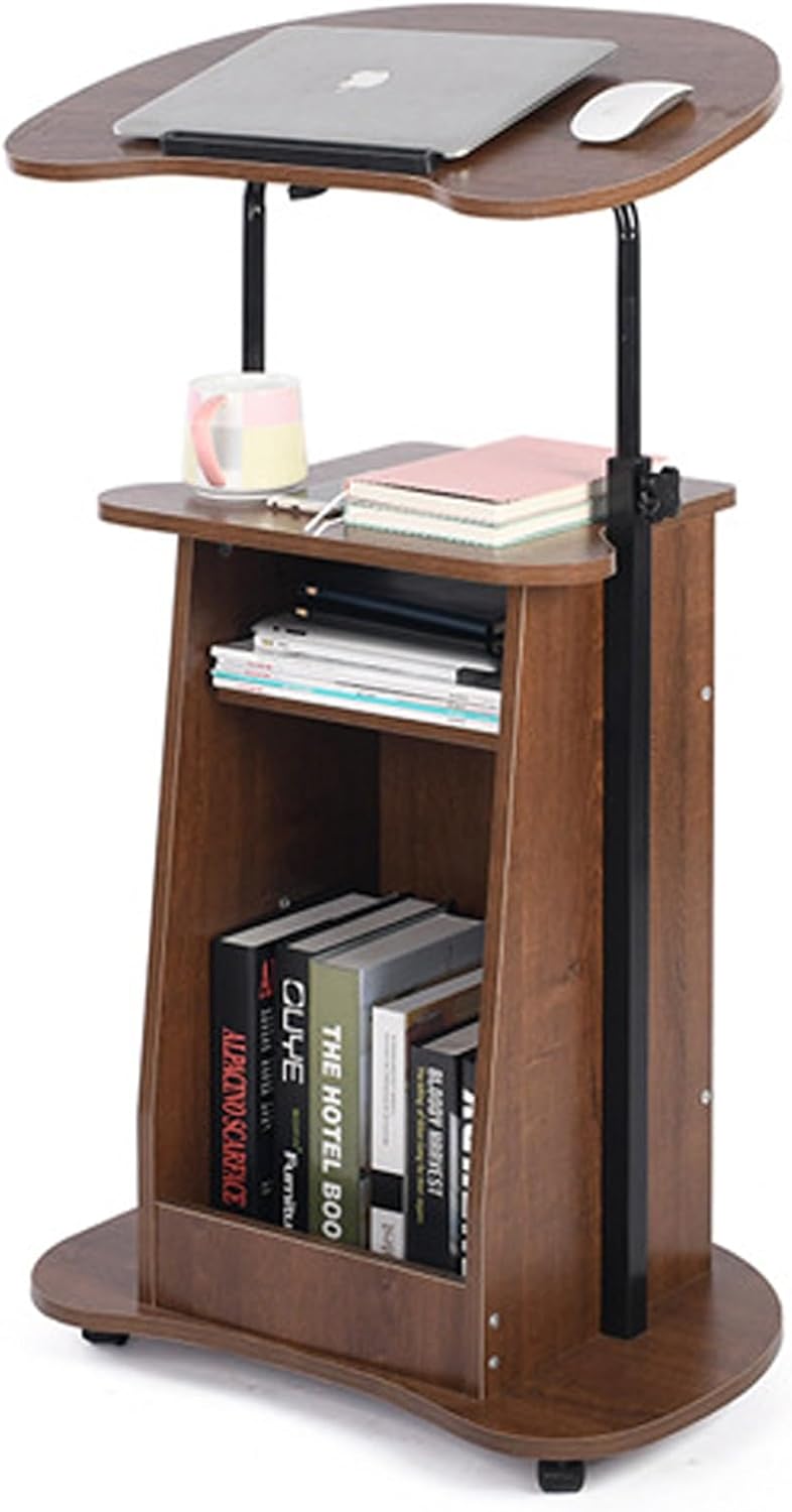 Amazon.com: FBITE Mobile Laptop Podium, Height Adjustable Podium Stand ...