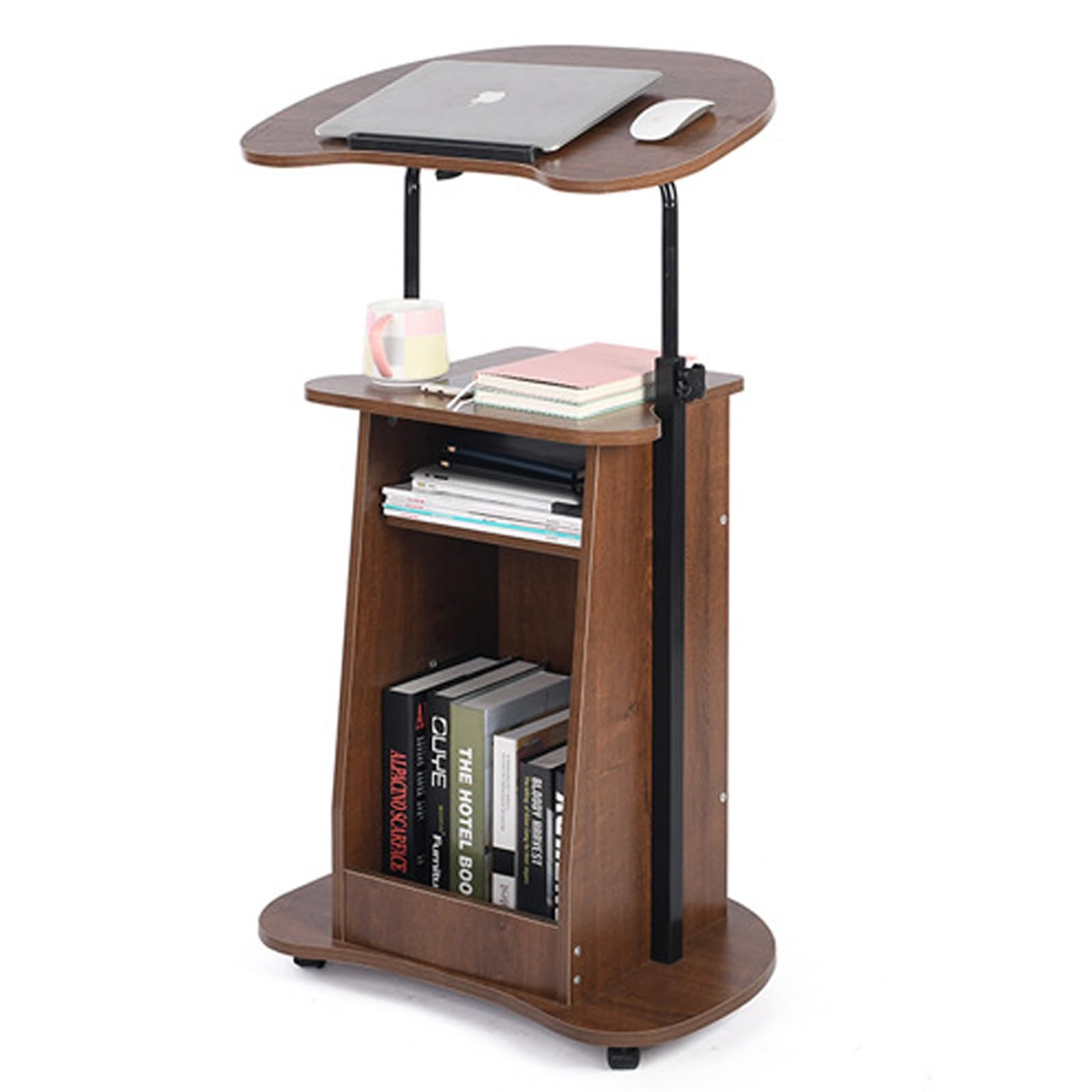 Amazon.com: FBITE Mobile Laptop Podium, Height Adjustable Podium Stand ...