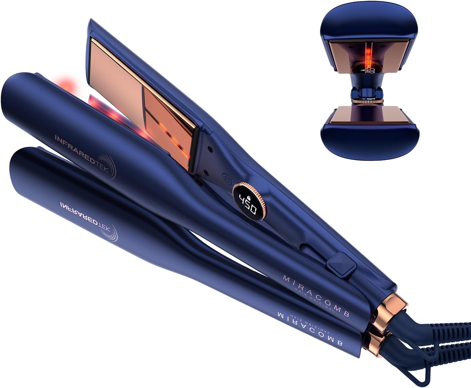 Amazon.com : ELLA BELLA® Titanium Flat Iron Hair Straightener (with Infrared) • Professional ...