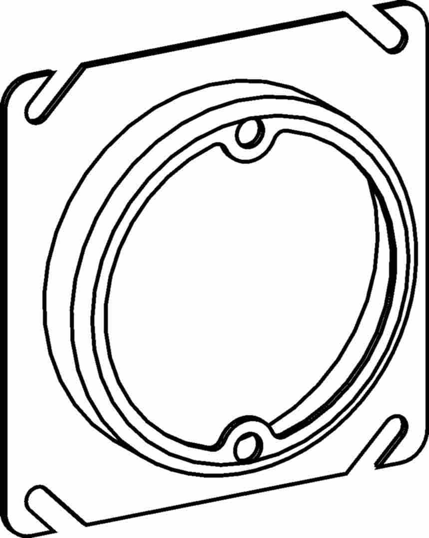 Orbit 43058 Electric Box Cover, Raised 5/8" Opening Steel - 4" Square ...