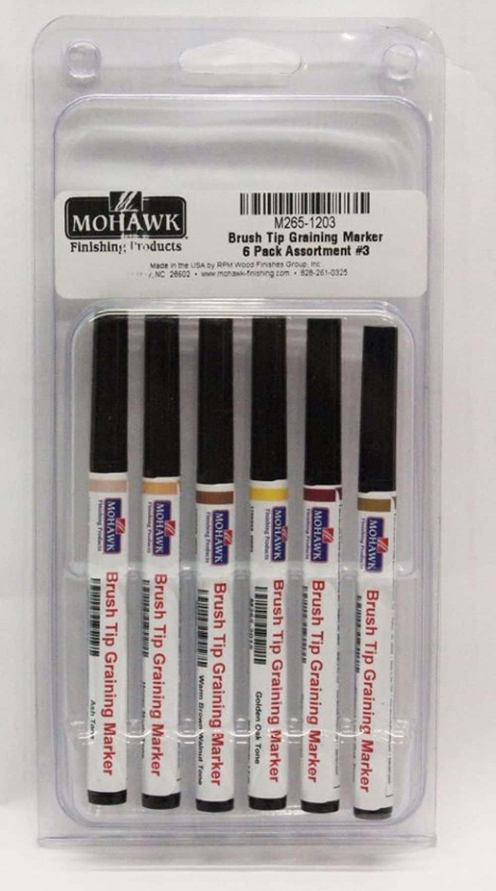 Amazon.com: Mohawk Finishing Products Brush Tip Marker 6 pack ...