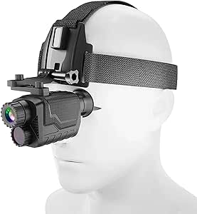 Amazon.com: Head Mounted 4K HD Night Vision, 8X Zoom Night Vision ...