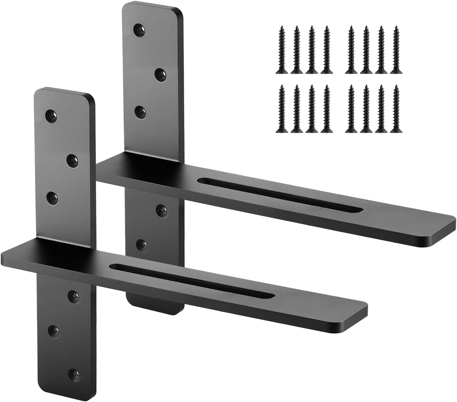 Amazon.com: VEVOR T Shelf Brackets 2 Pcs, 200 lbs/90 kg Weight Capacity ...