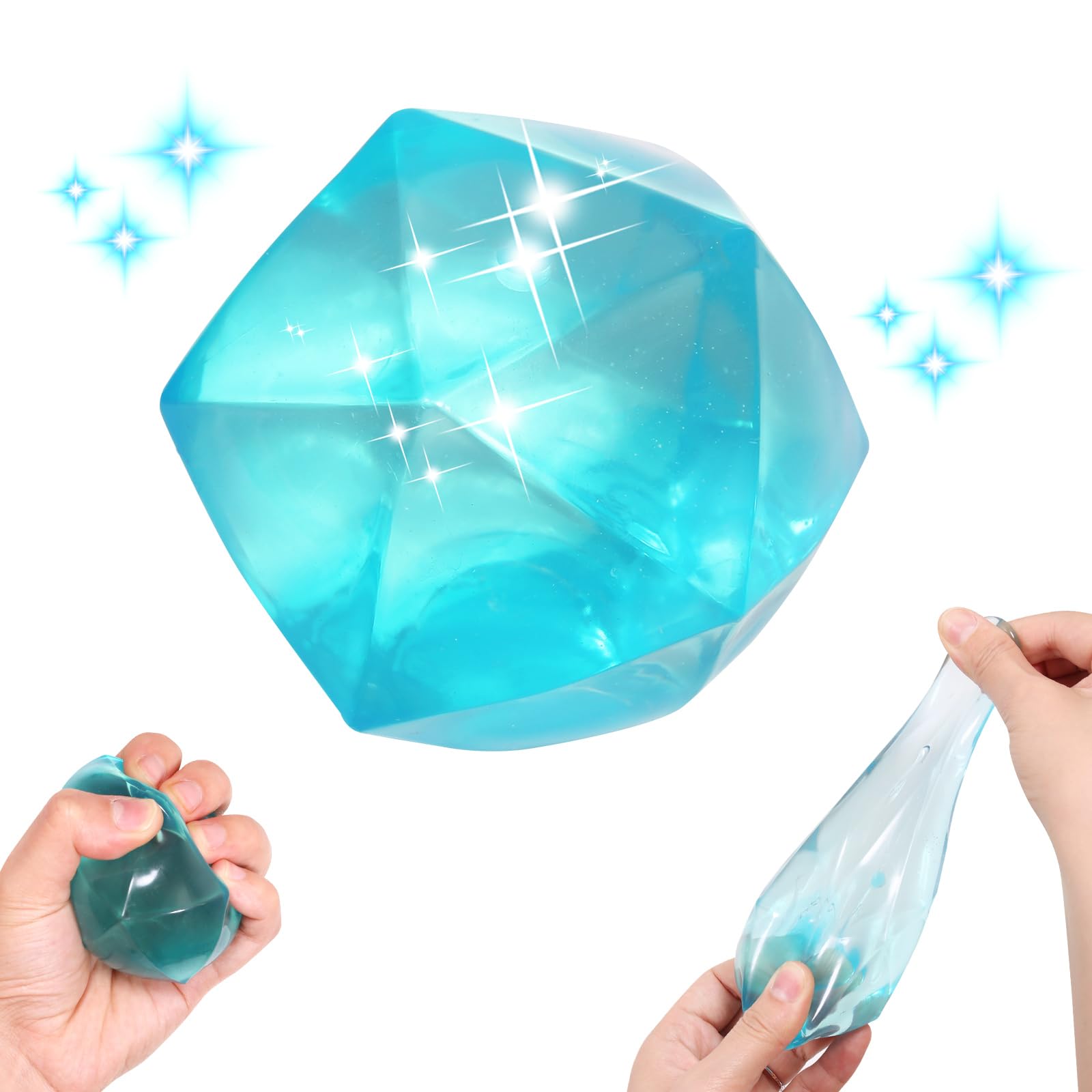 Amazon.com: 1pcs Blue Big 2.45 Stress Cube Masonry Ice Squishy Stress ...