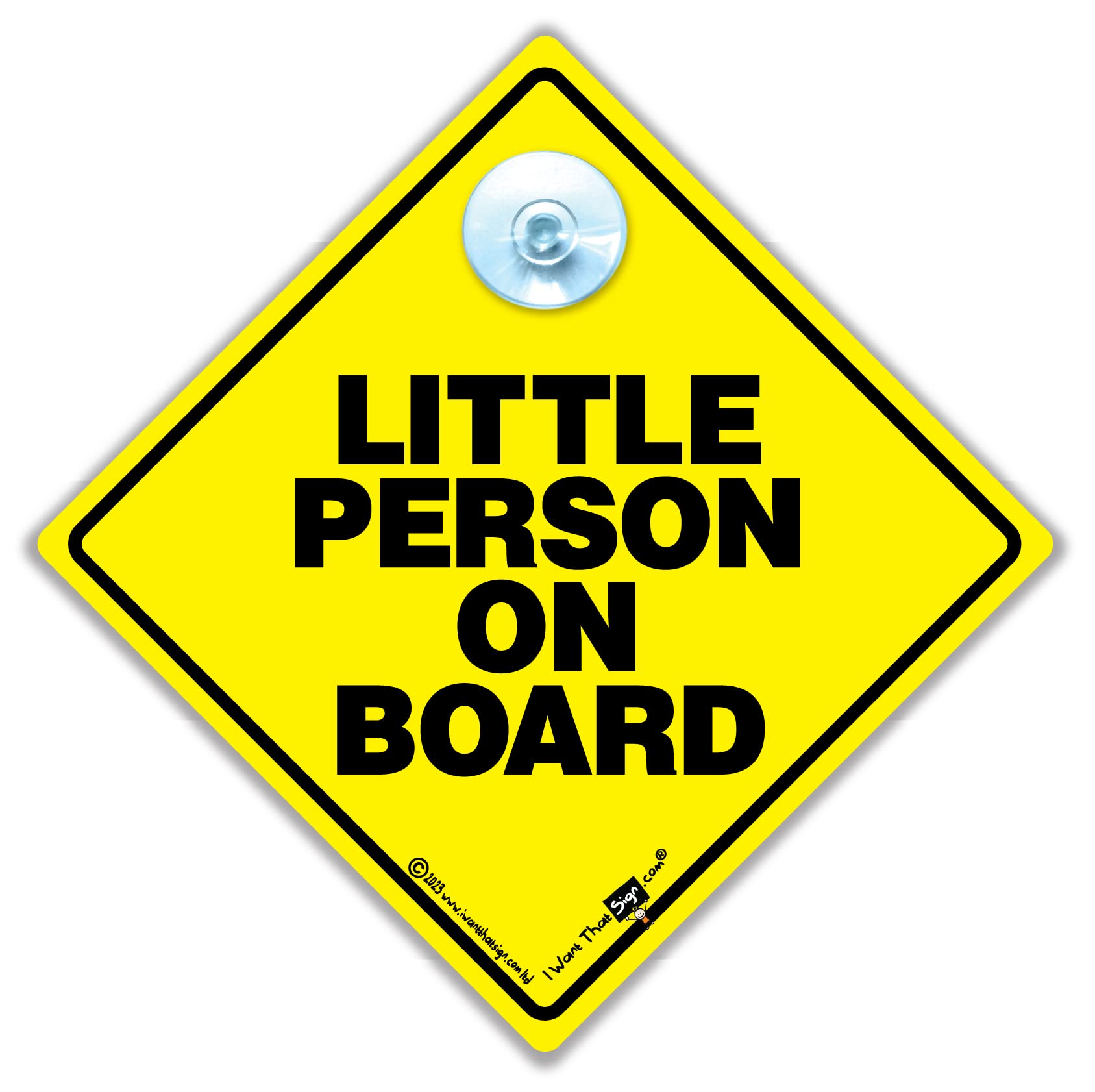 Little Person On Board Car Sign, Little Person On Board, Little Person ...
