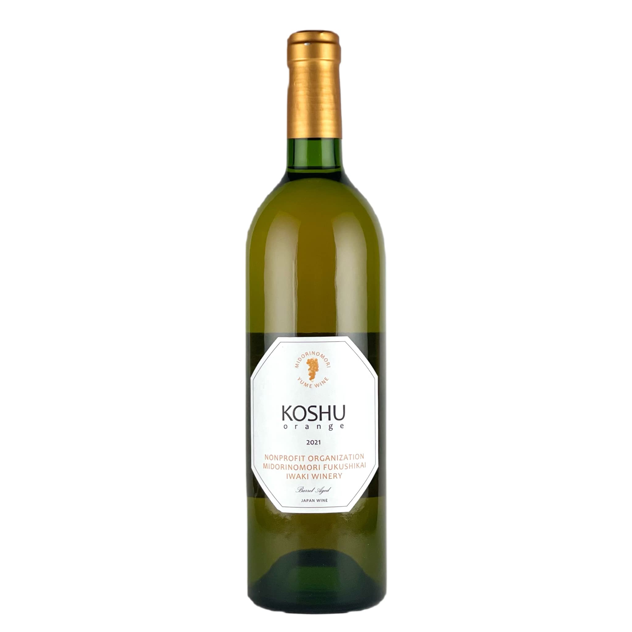 Amazon.co.jp: IWAKI YUME WINE 白ワイン いわきワイナリー オレンジワイン 日本ワイン 白 辛口 甲州オレンジ樽 ...
