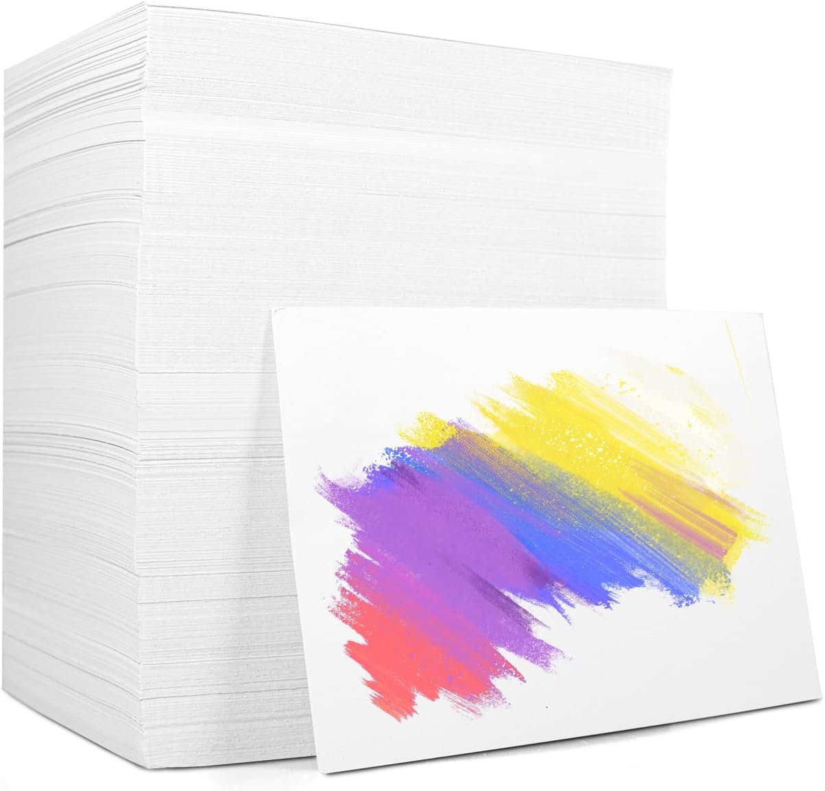 Amazon.com: TOUNALKER 500 Pcs Watercolor Paper Bulk, White Cold Press ...