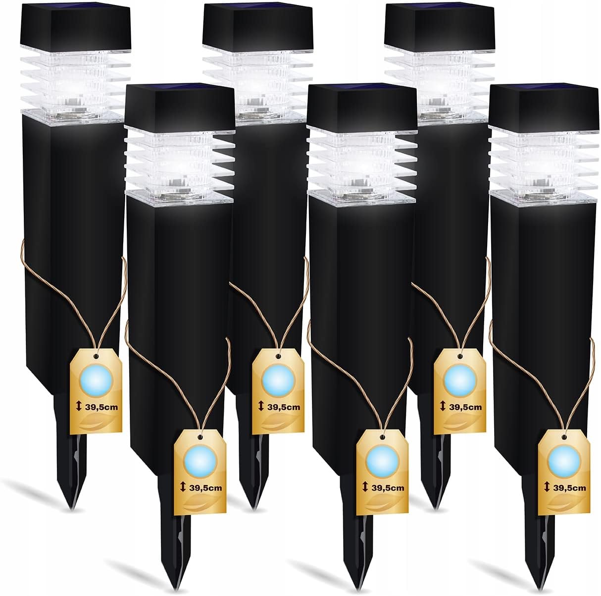 Lumiled Solarleuchten Garten 6er Set Solarlampen mit Erdspieß LED ...