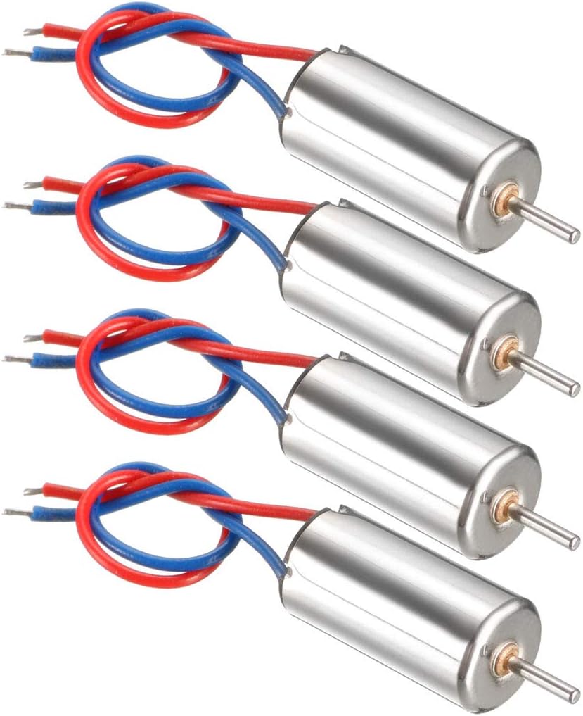 Amazon.com: uxcell 4PCS DC 3V Coreless Micro Motor 412 4x12mm for ...
