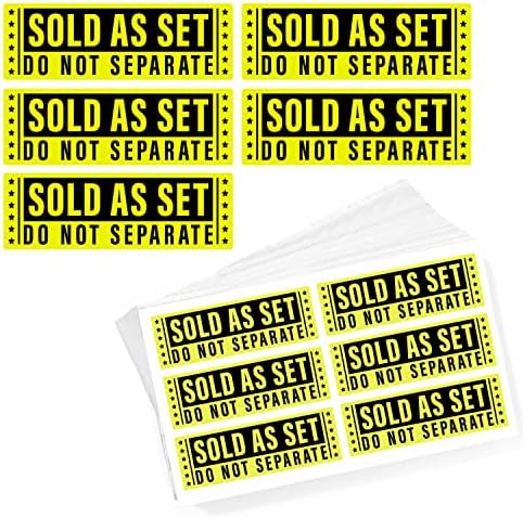Amazon.com : Sold as a Set Do Not Separate Labels Stickers by Kenco 3 ...