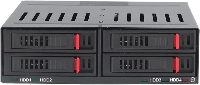 Amazon.com: FOSA 4 Bay HDD Cage Chassis, 5.25in Drive Tray, 2.5in ...