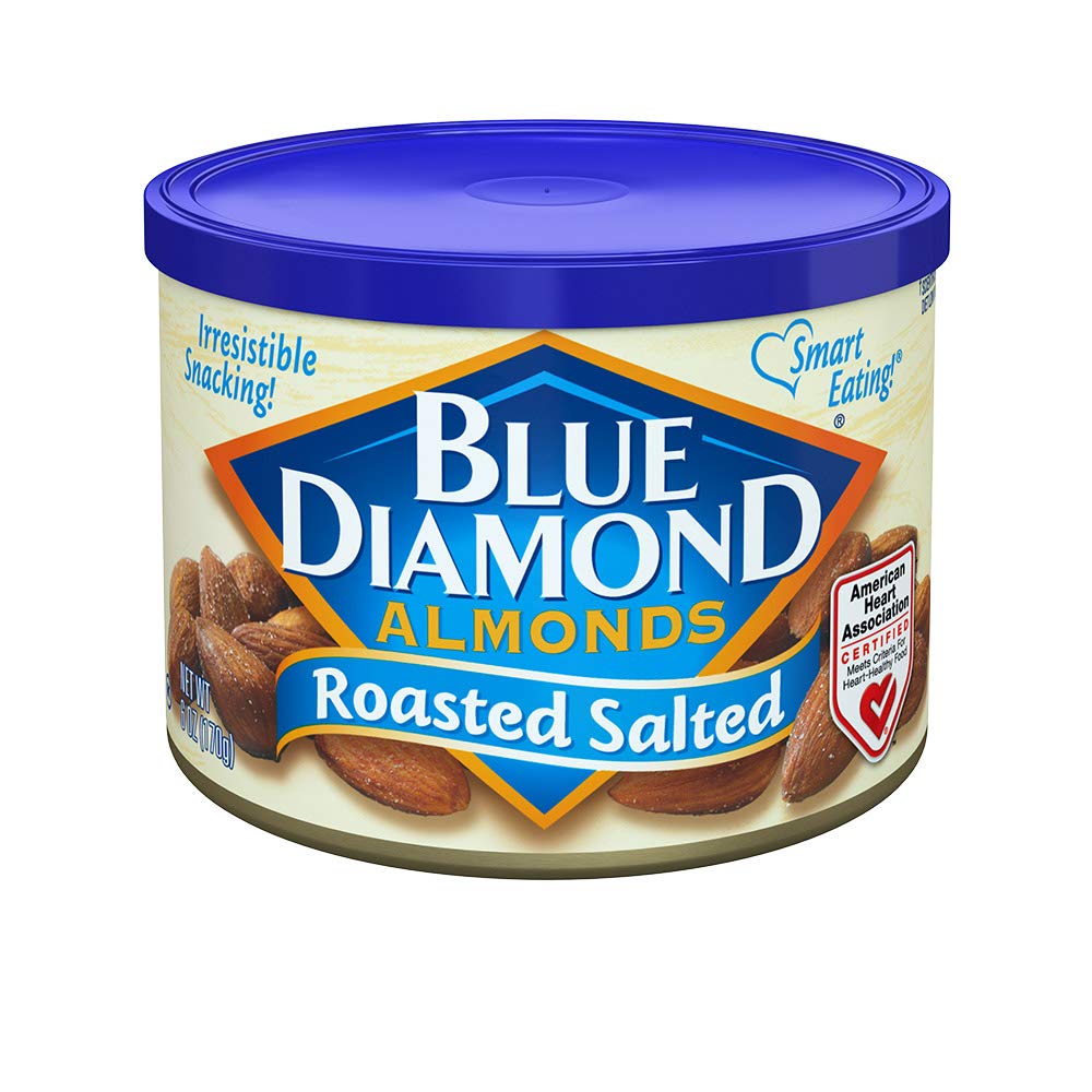 Snapklik.com : Blue Diamond Almonds, Roasted Salted Snack Nuts, 6 Ounce Can