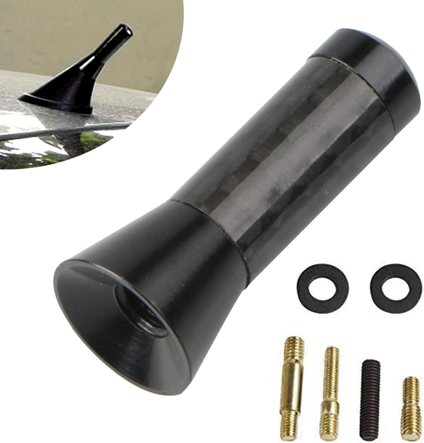 Amazon.com: Gseigvee Pack-1 Car Short Antenna, 1.37" Aluminum Antenna ...