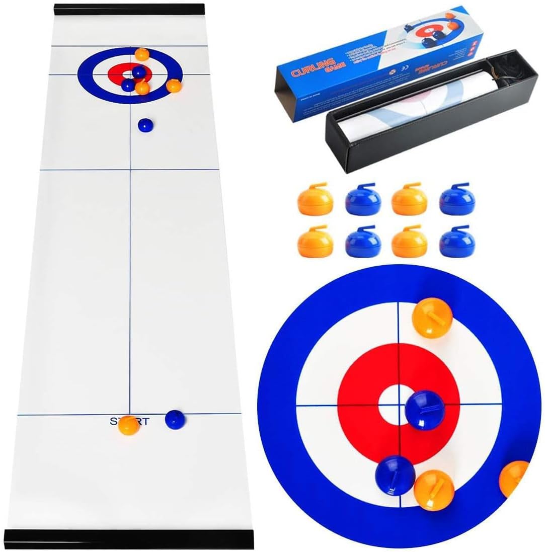 Tabletop Curling Game,Curling Game,Portable Team Board Games,Tabletop ...