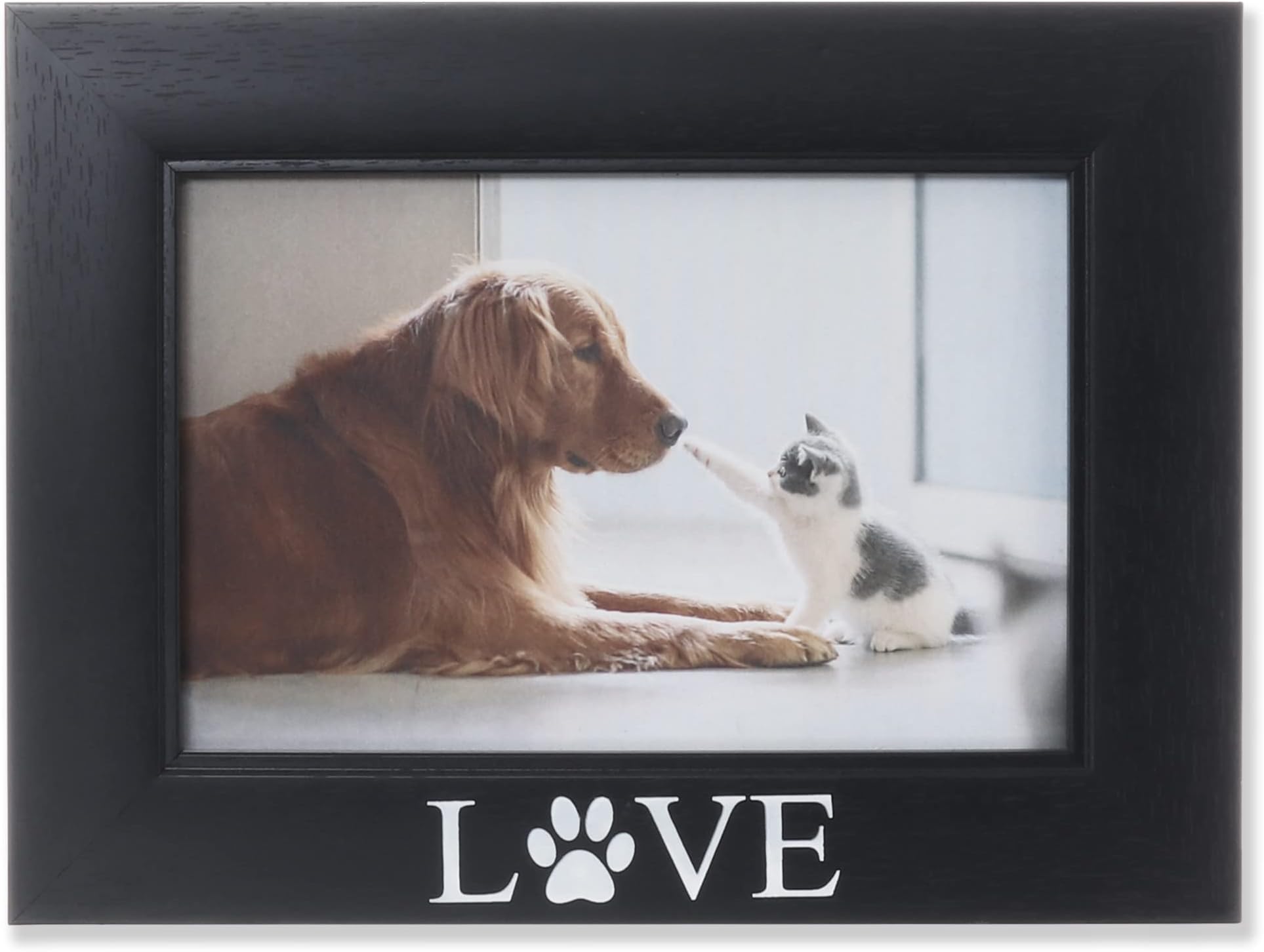 Amazon.com: Zwsrplo Pet Picture Frame Paw Print Frame Memorial Gifts ...