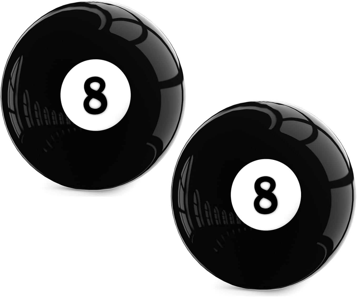 Mototo 2 Pack Billiard #8 Ball Regulation Size 2-1/4" Practice Training ...