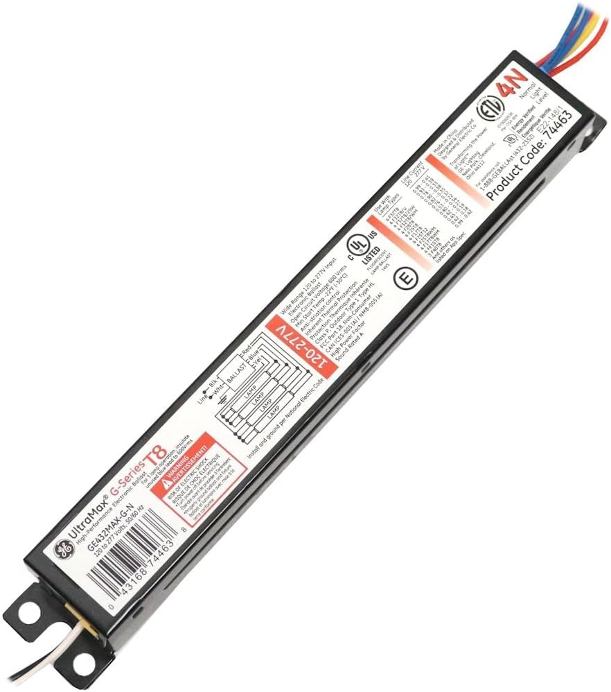 GE Lighting T8 UltraMax Proline Electronic Ballast, Residential ...