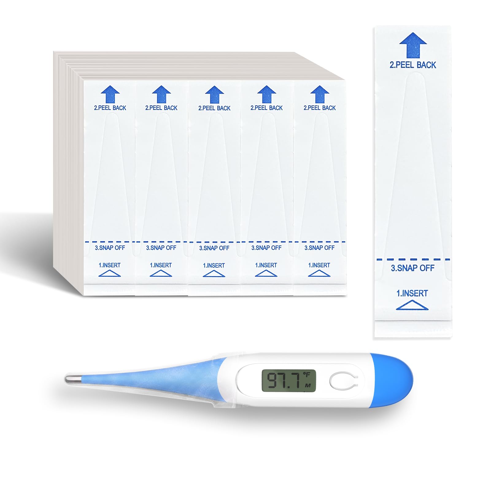 Snapklik.com : Boncare Thermometer Covers Disposable - 100 Pcs Probe ...