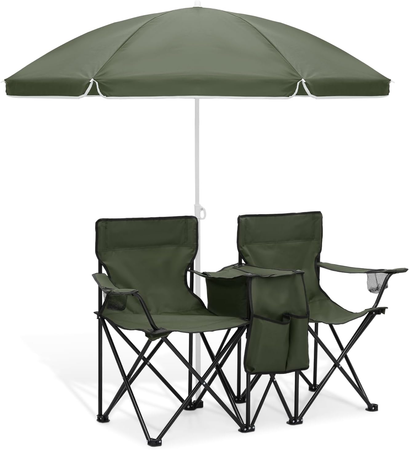 Amazon.com : MoNiBloom Folding Double Seat Camping Chair with Removable ...