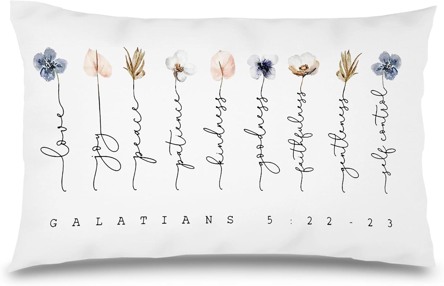 Amazon.com: Bible Verse Pillows Cover 12x20, Religious Pillow Cover for ...