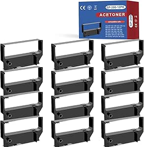 Amazon.com: SP200 Black Ink Ribbon Replacement for Star SP200 Black ...