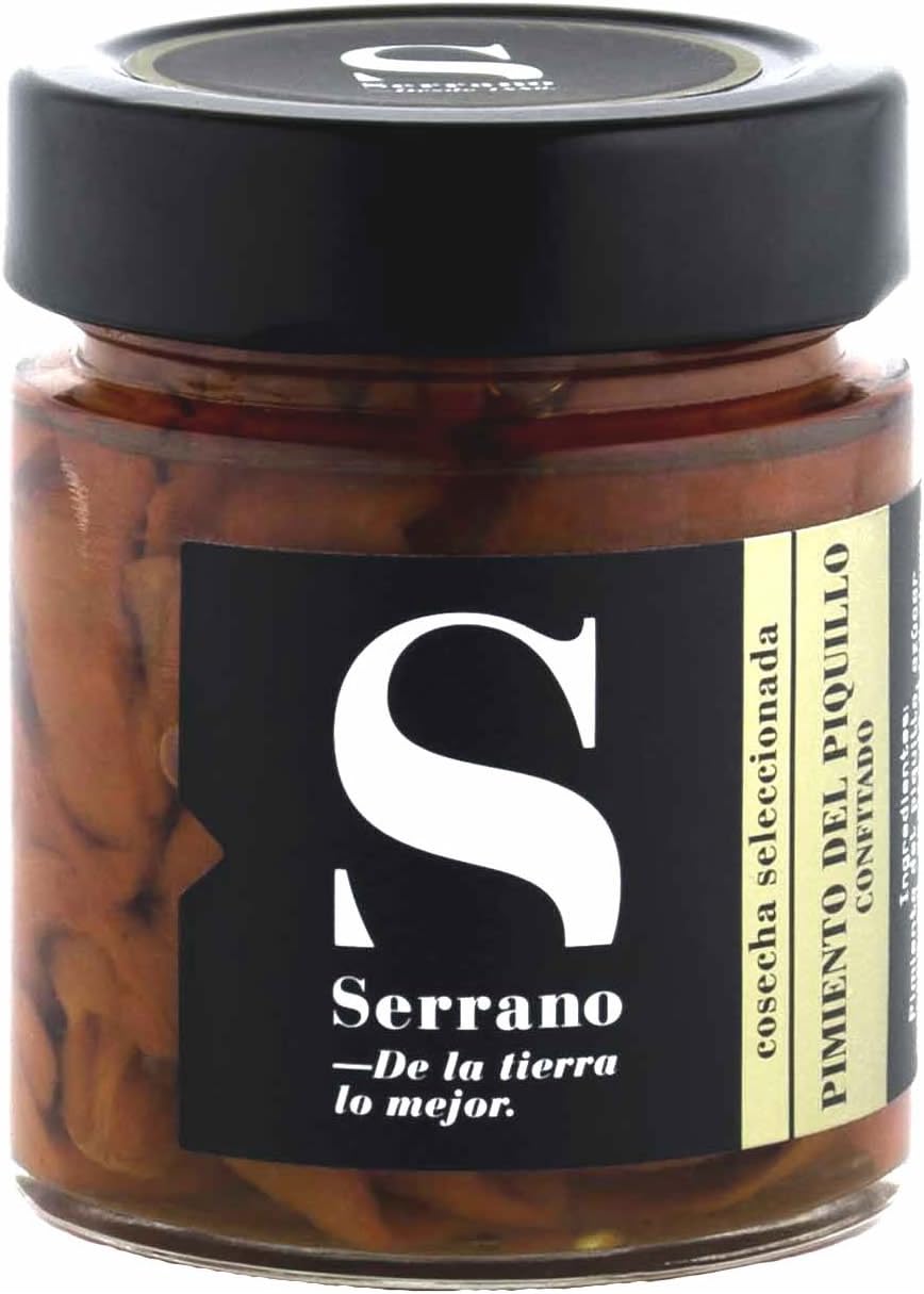 Serrano Pimientos Del Piquillo Confitados Con Azúcar Moreno - 140 gr ...