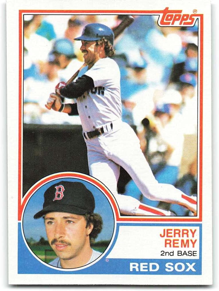 Amazon.com: 1983 Topps Baseball #295 Jerry Remy Boston Red Sox Official ...