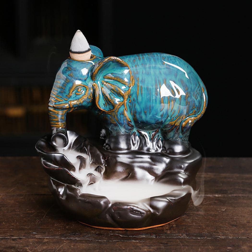 Amazon.com: Comeon Backflow Incense Burner Elephant Incense Holder ...