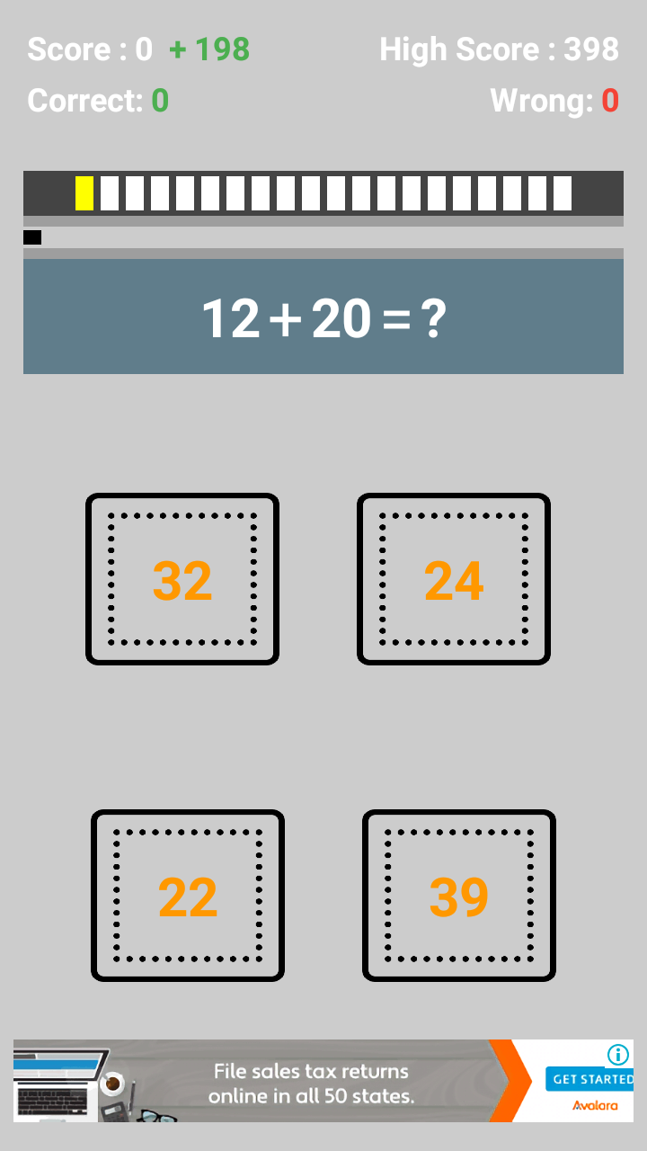 Math Quiz APP - App on Amazon Appstore